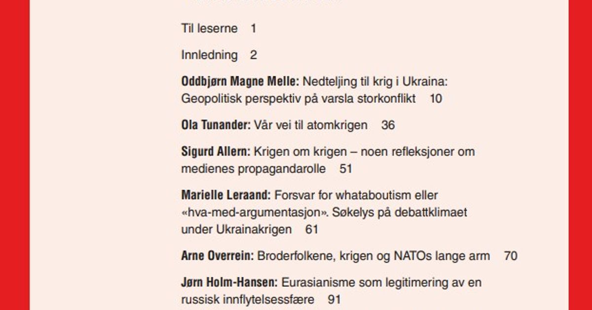 Replikk om Vardøger | Klassekampen