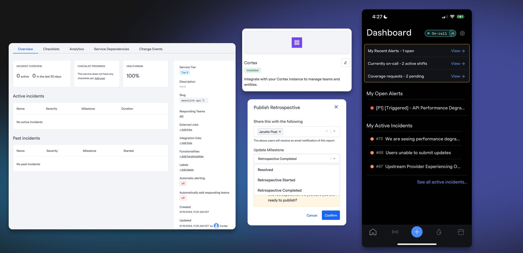 Cortex Integration, Mobile Dashboard and Other Improvements | FireHydrant