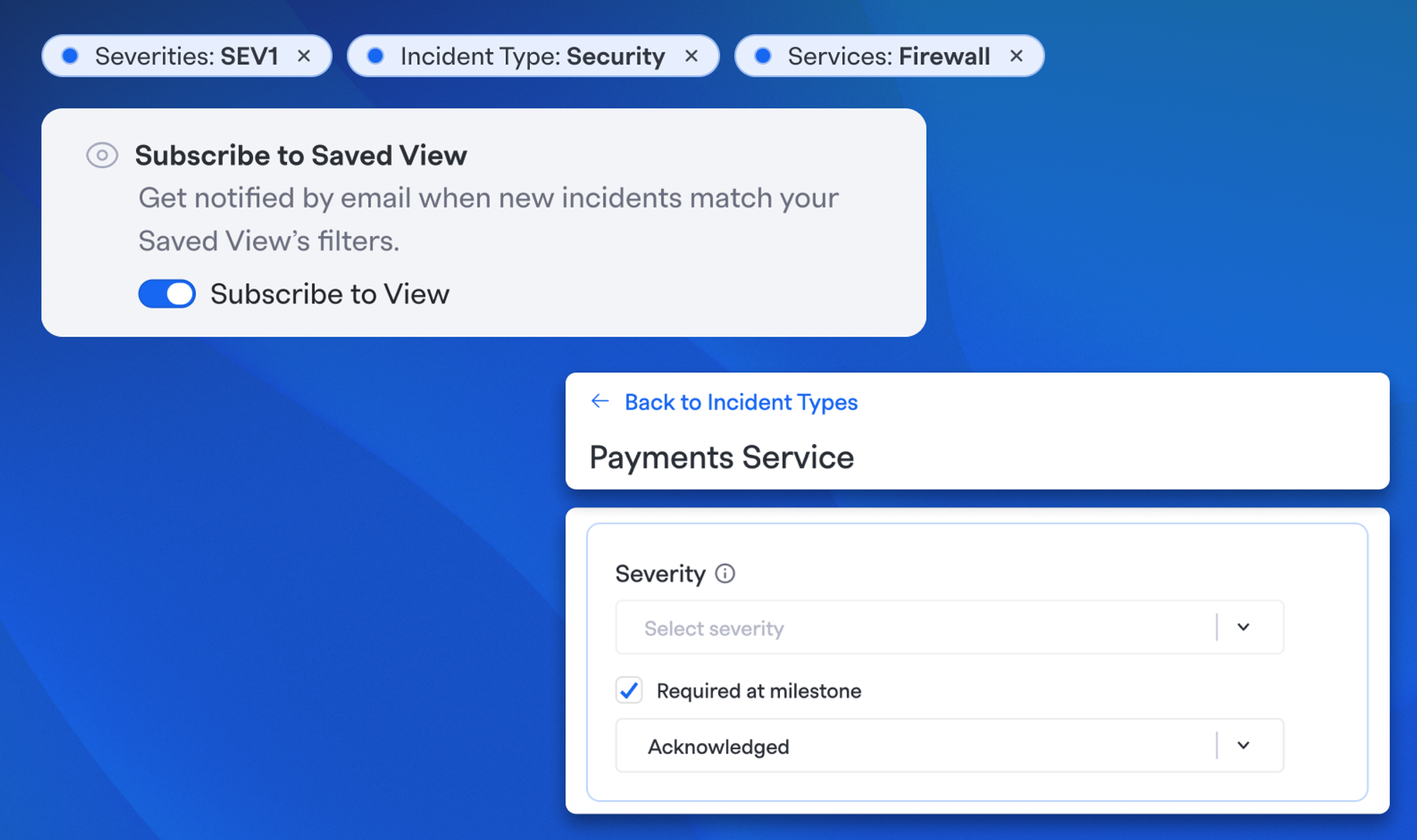 Milestones, Evolved: Auto-Watch Incidents and Required Fields by Incident Type | FireHydrant