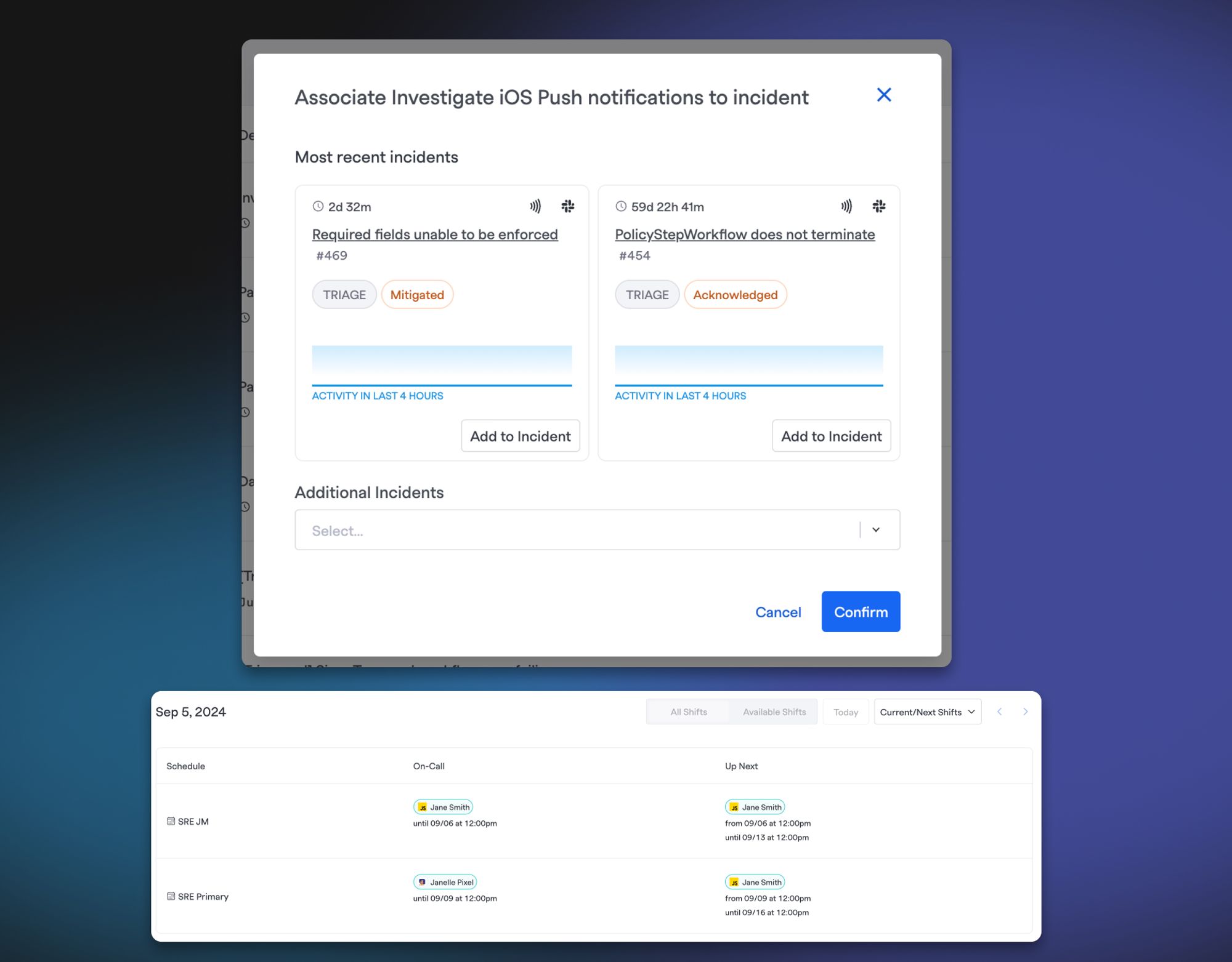 Associate alerts to incidents from Alert detail pages | FireHydrant