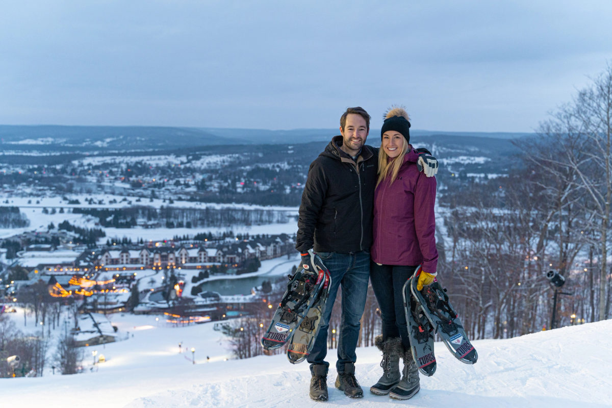 Guided Summit Snowshoe & Twinkling Lights | Boyne Mountain