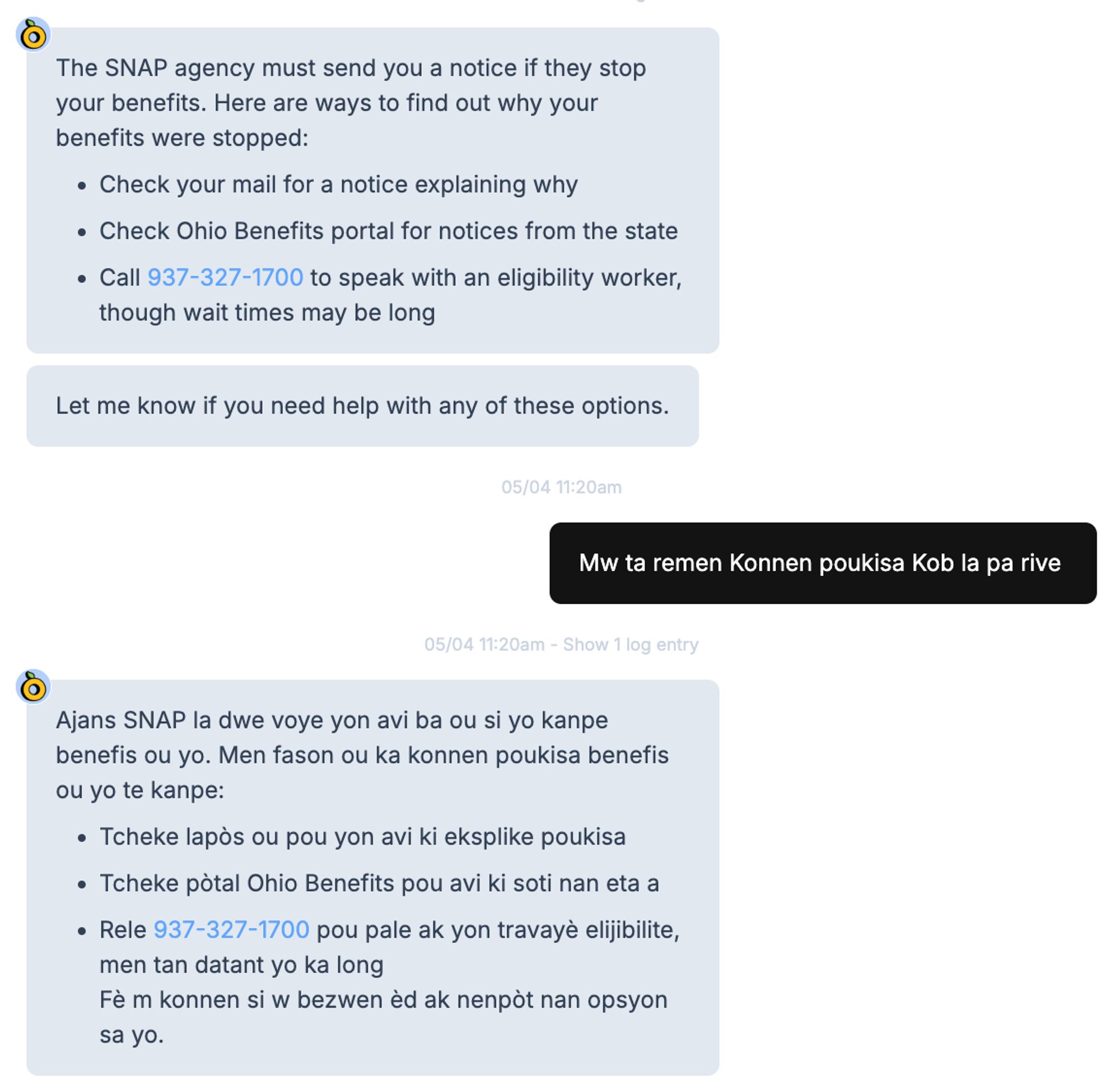 Using AI to help SNAP recipients diagnose and restore lost benefits