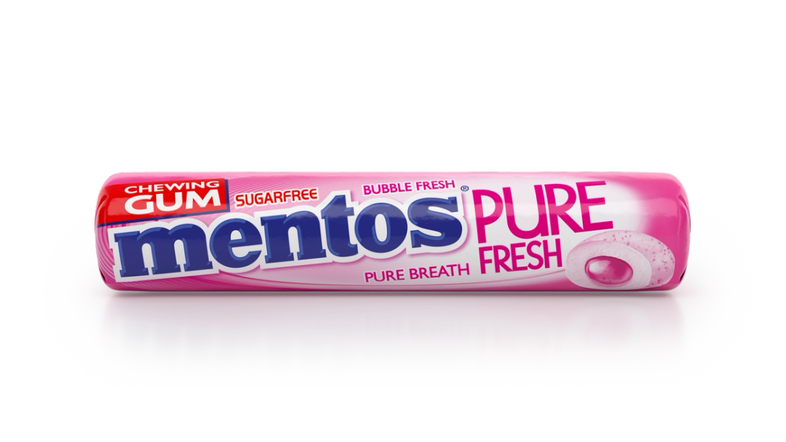 Mentos Gum Pure Fresh Bubble Fresh 9p | Mentos Arabia
