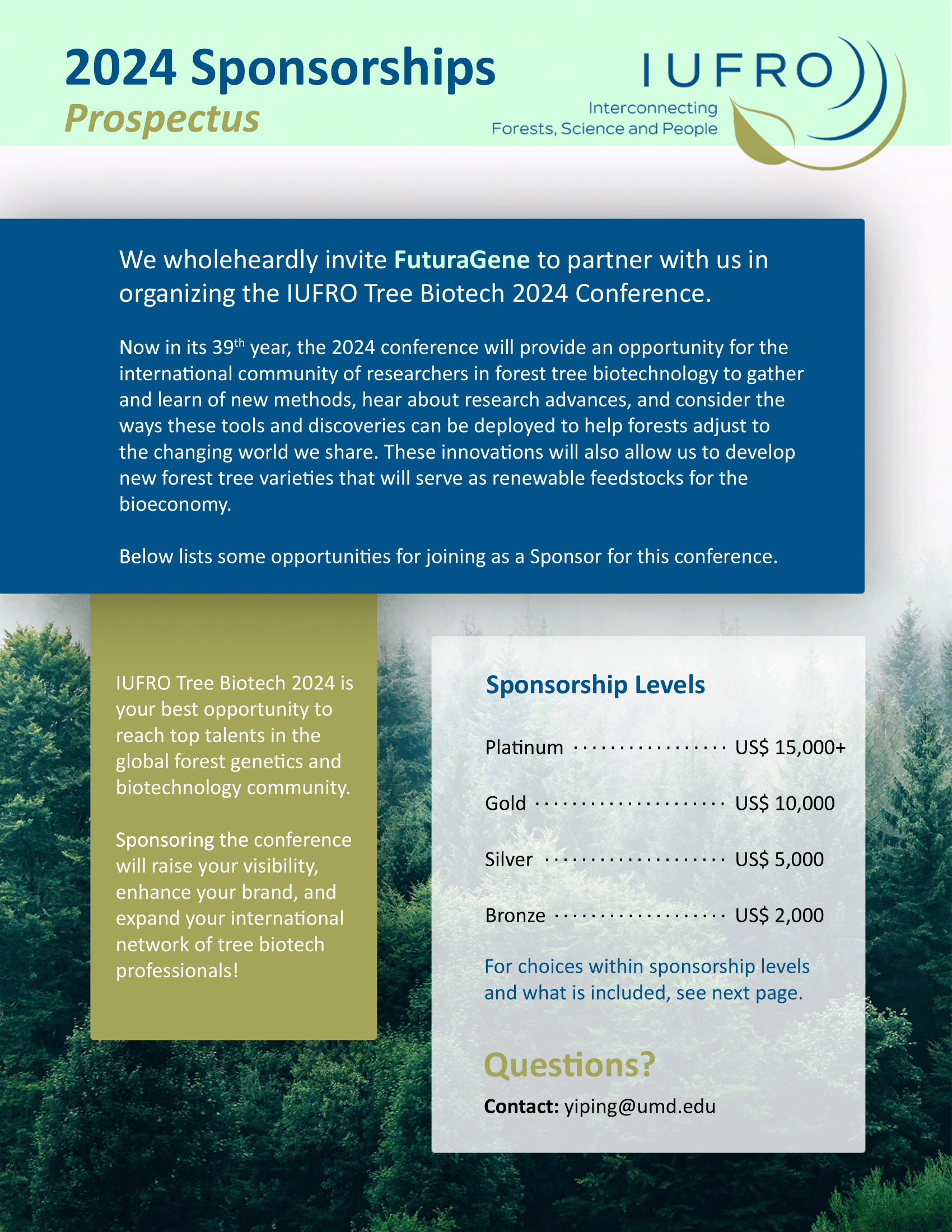 Sponsorship — IUFRO Tree Biotech 2024
