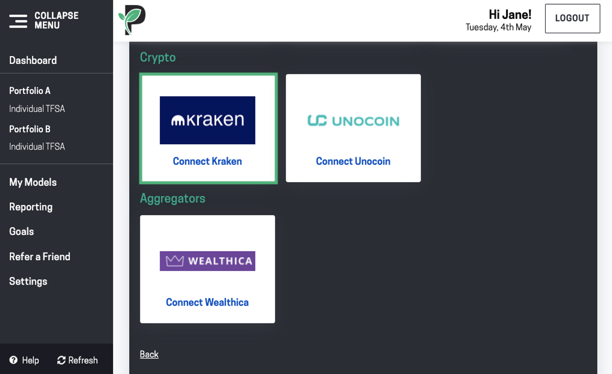 How to Connect Your Kraken Account to Passiv | Passiv