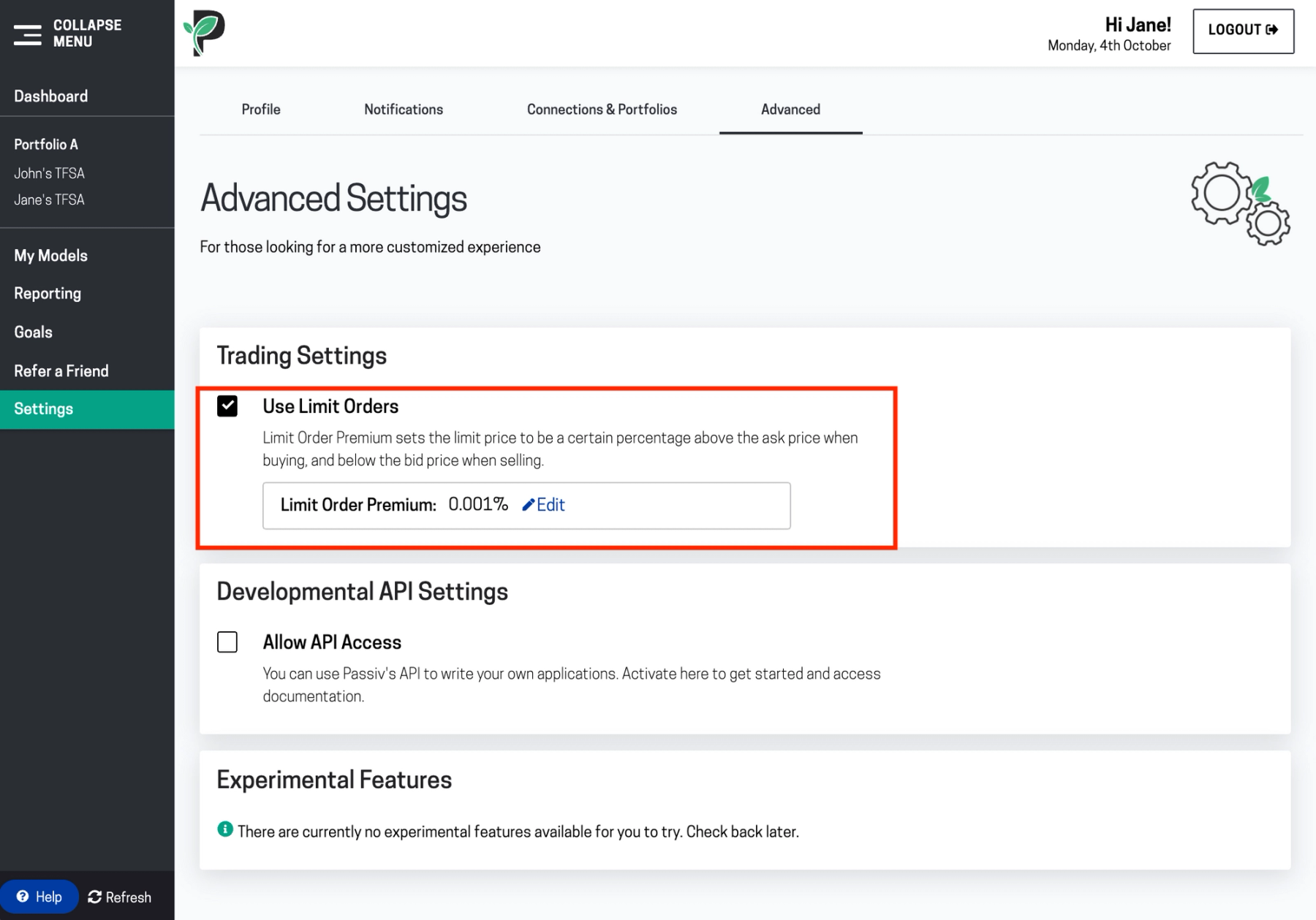 How to Use One Click Trades | Passiv