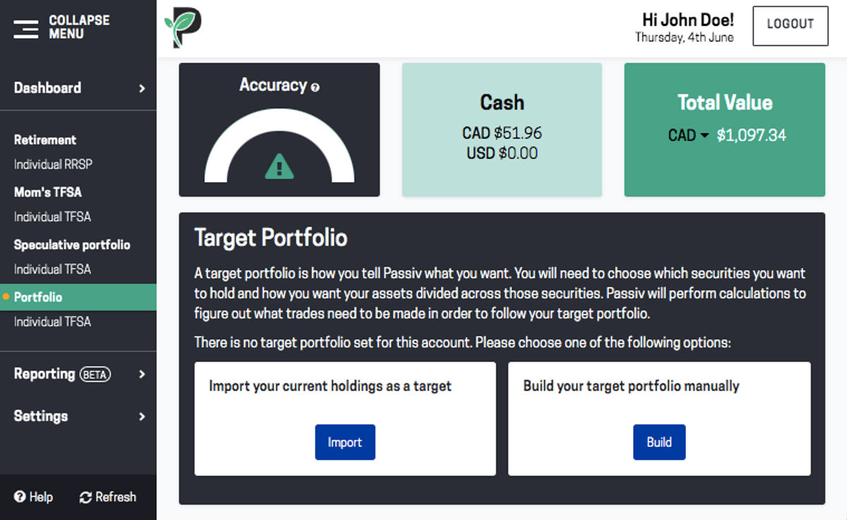 How to Set up a Target Portfolio | Passiv