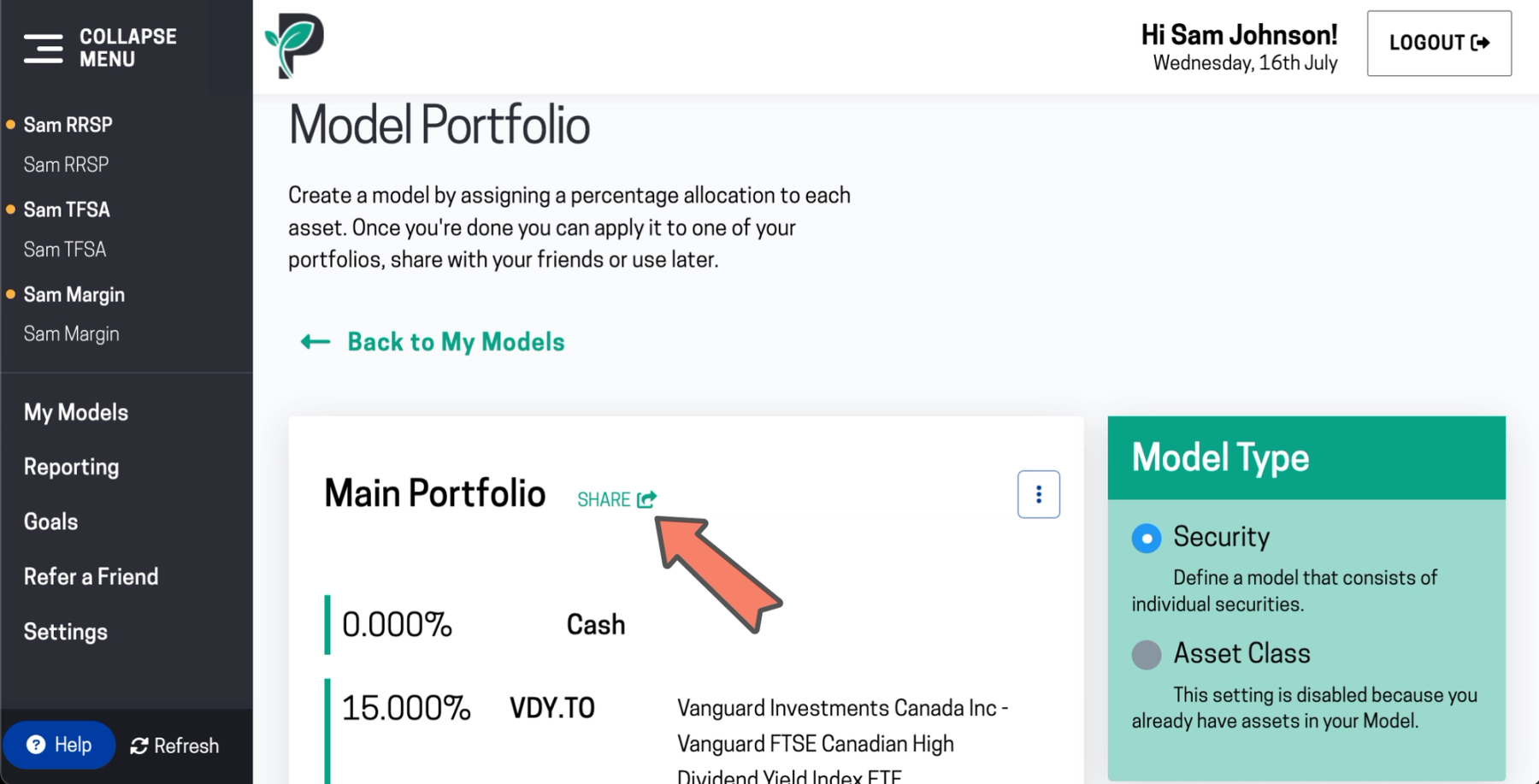 How to share your model portfolio | Passiv