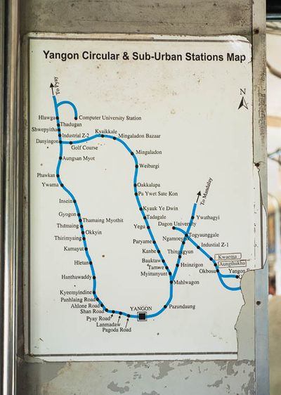 Finding the Real Yangon; Mapping the Circular Railway Line - iDiscover Maps