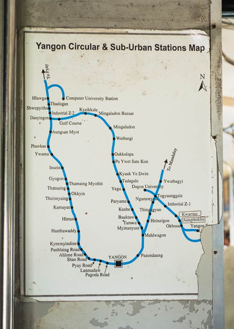 Finding the Real Yangon; Mapping the Circular Railway Line - iDiscover Maps