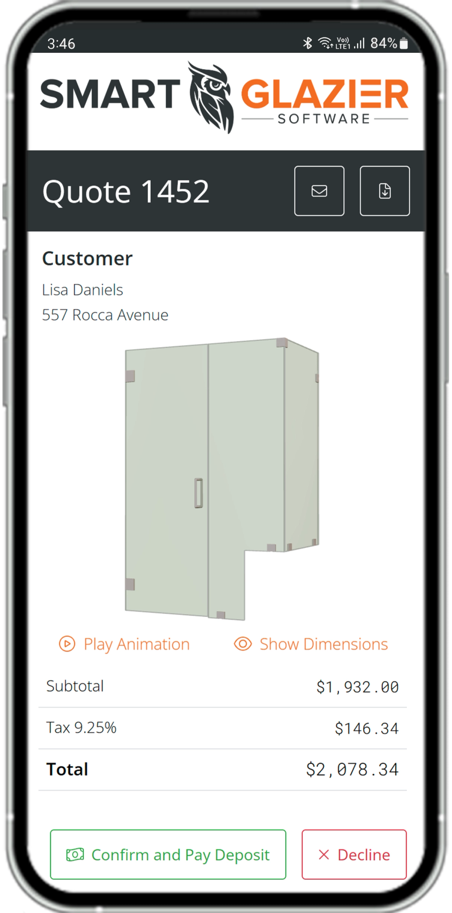 Smart Glazier Business | Glass Quoting Software