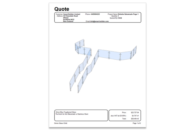 Smart-Railing | The best 3D railing design software for glaziers