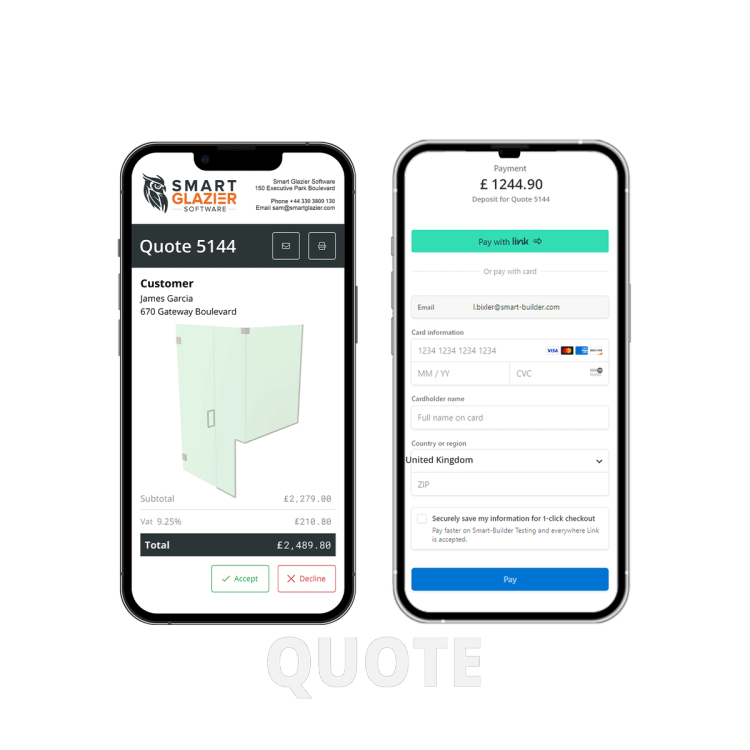 Smart Glazier Business | Glass Project Management Software