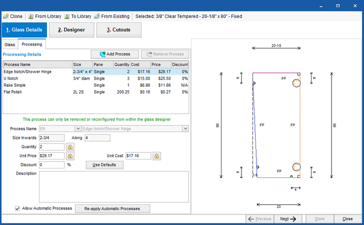 Quoting | Software for Quick and Accurate Glass Estimates