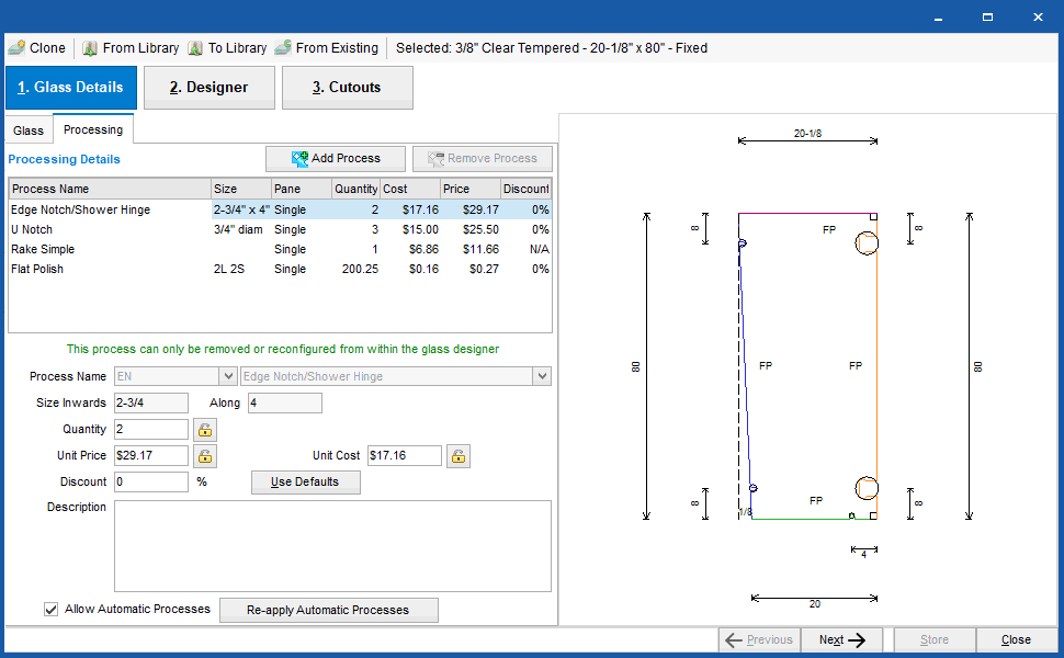 Quoting | Software for Quick and Accurate Glass Estimates