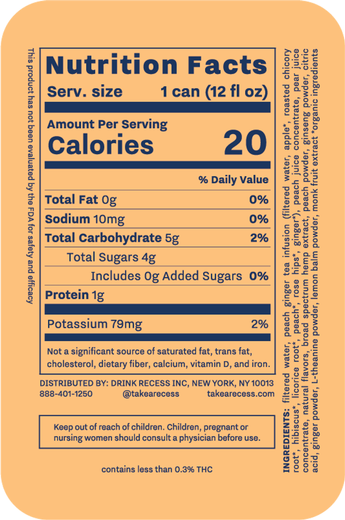 peach ginger | Recess