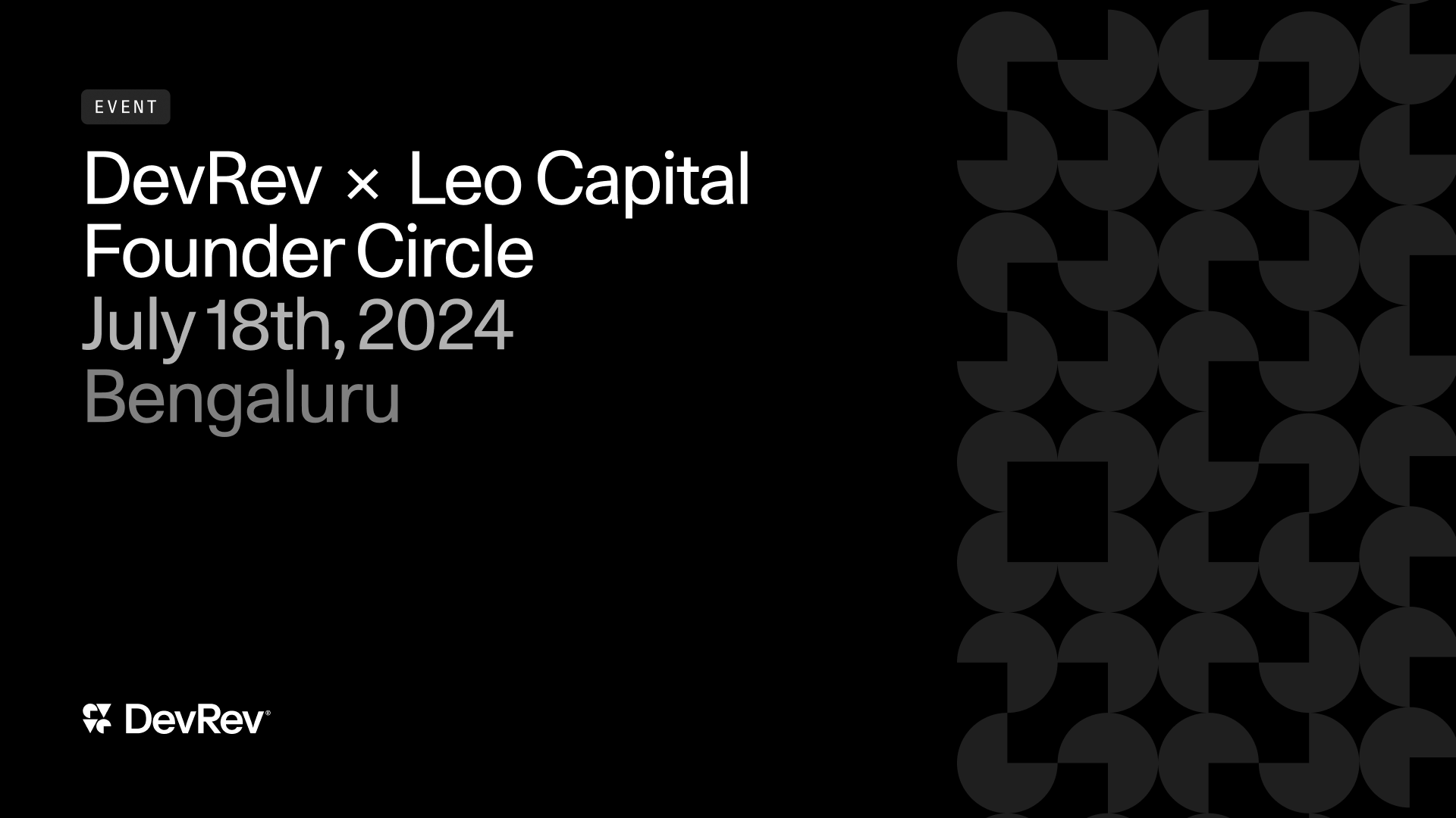 DevRev x Leo Capital Founder Circle