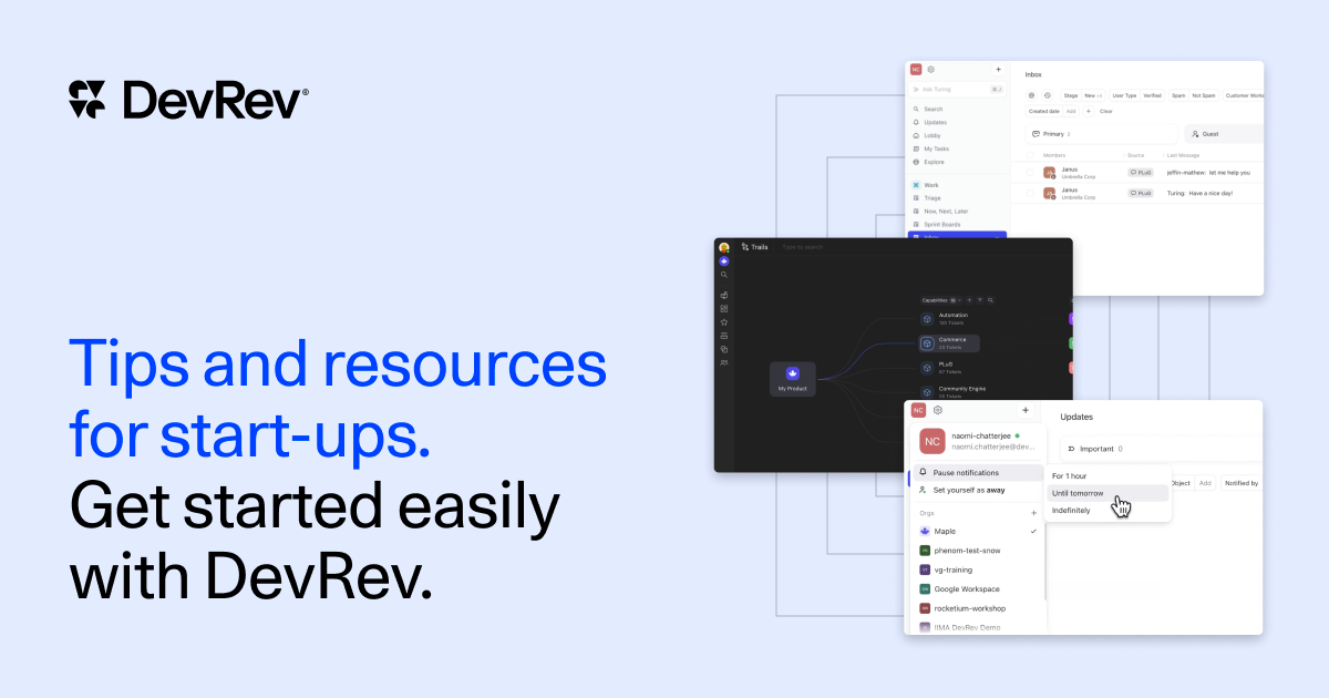 DevRev University - DevRev for Startups