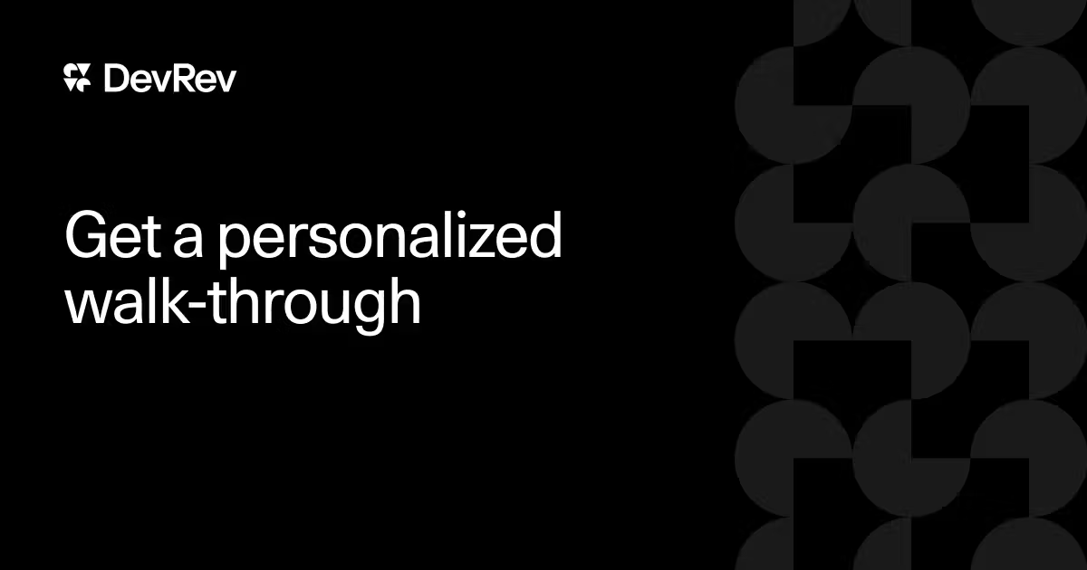 Request a Personalized Demo | DevRev