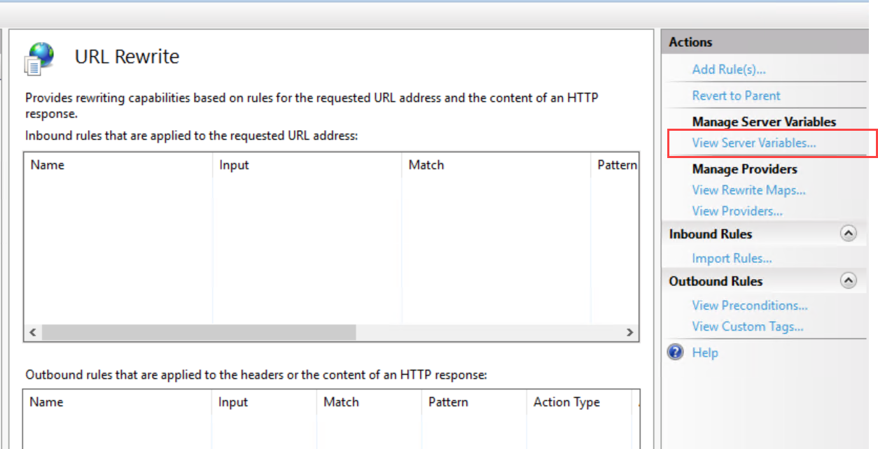 How To Configure A Redirect Using The Iis Url Rewrite Module Squaredup Azure Support