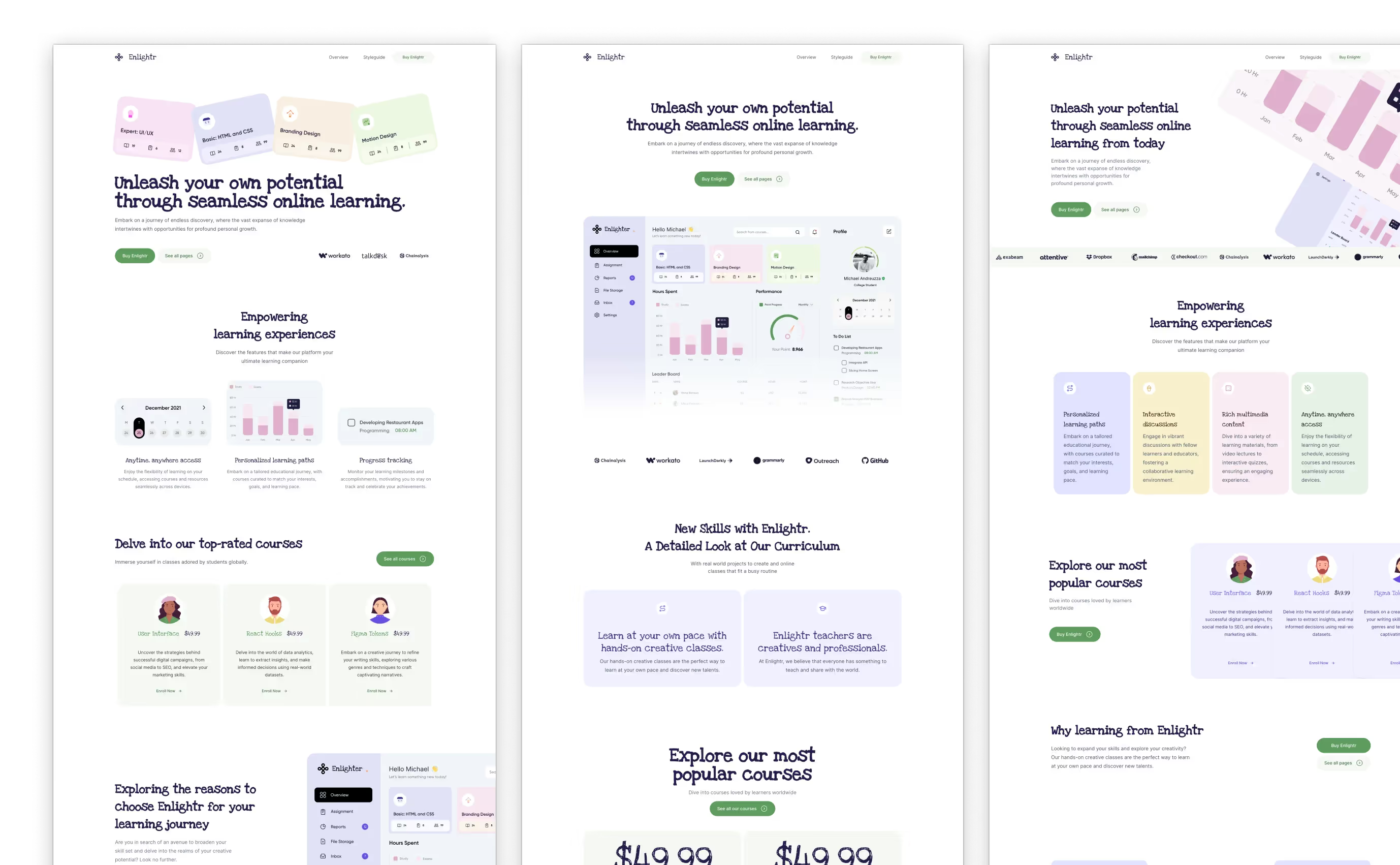 Enlightr – Bright, Friendly Template for E-Learning Platforms ...