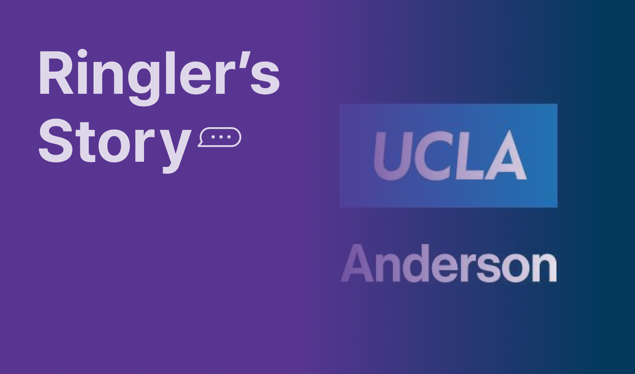 [Ringle學員心得分享：美國UCLA Anderson MBA] 申請MBA不一定要找顧問！相信自己，你還有很多選擇