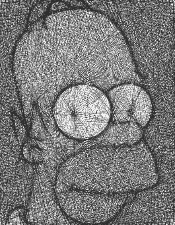 Homer Simpson in Thread | ABC CRAFTS
