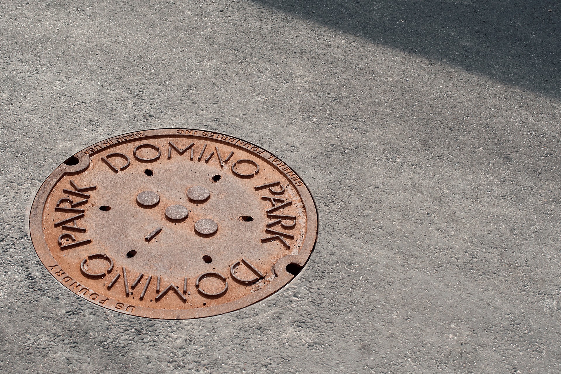 Threshold signs were precast and inset into the ground to signal the ...