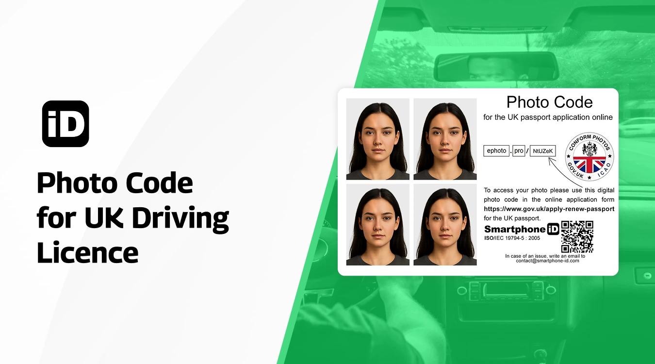 How to get a photo code for a UK driving license?