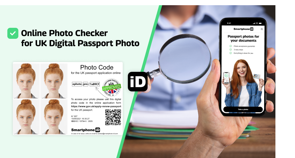 Online digital passport photo checker (AI + Expert check)