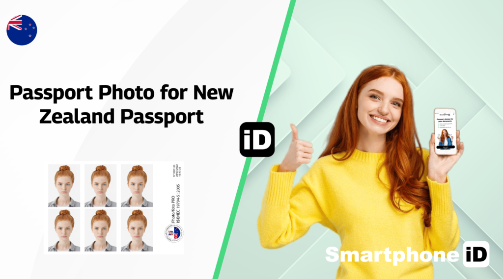 Passport photo for New Zealand passport