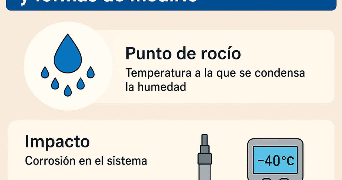 Punto de rocío en el aire comprimido: qué es y cómo medirlo | Aire Seco