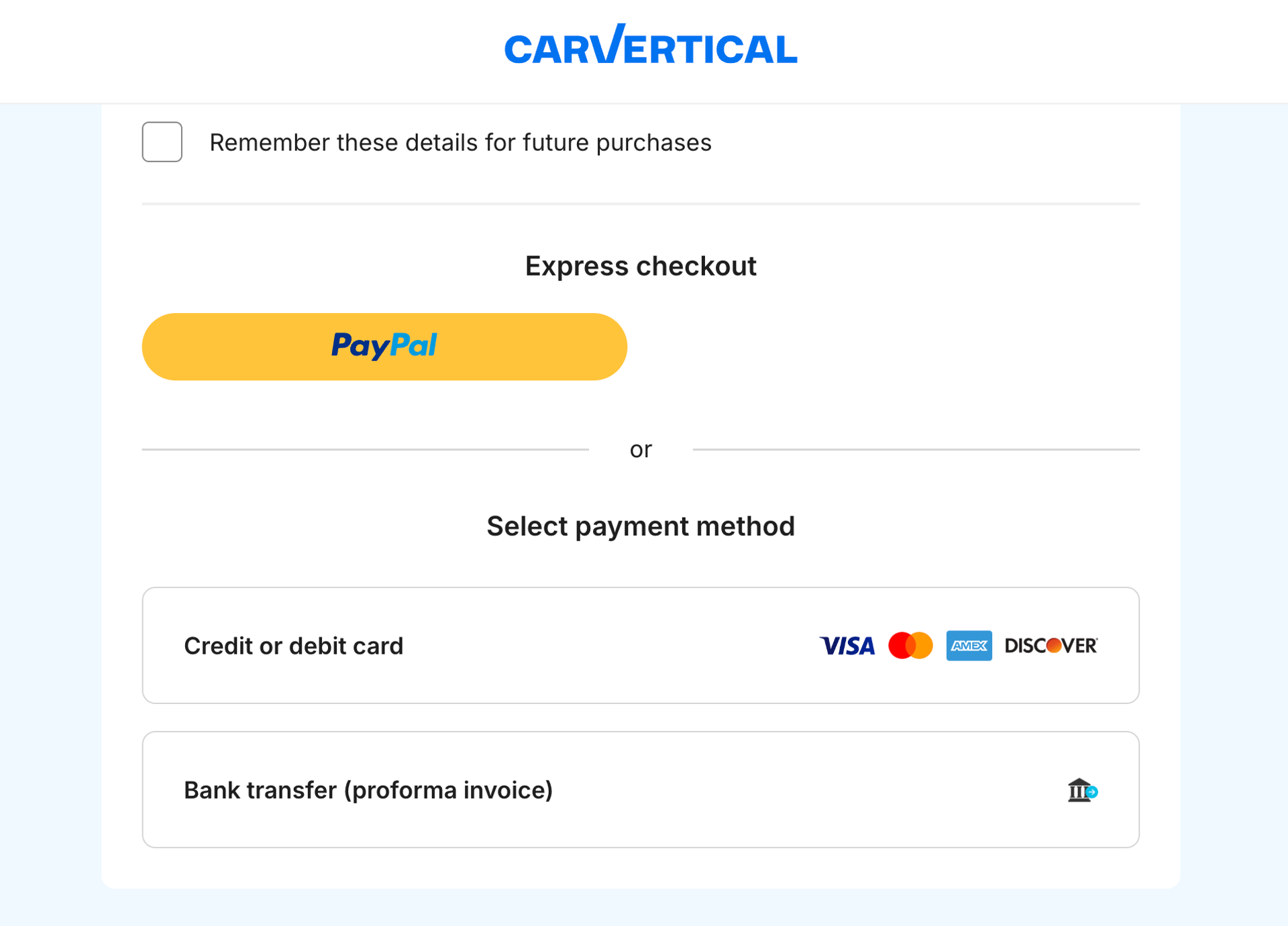 What payment methods do you accept?