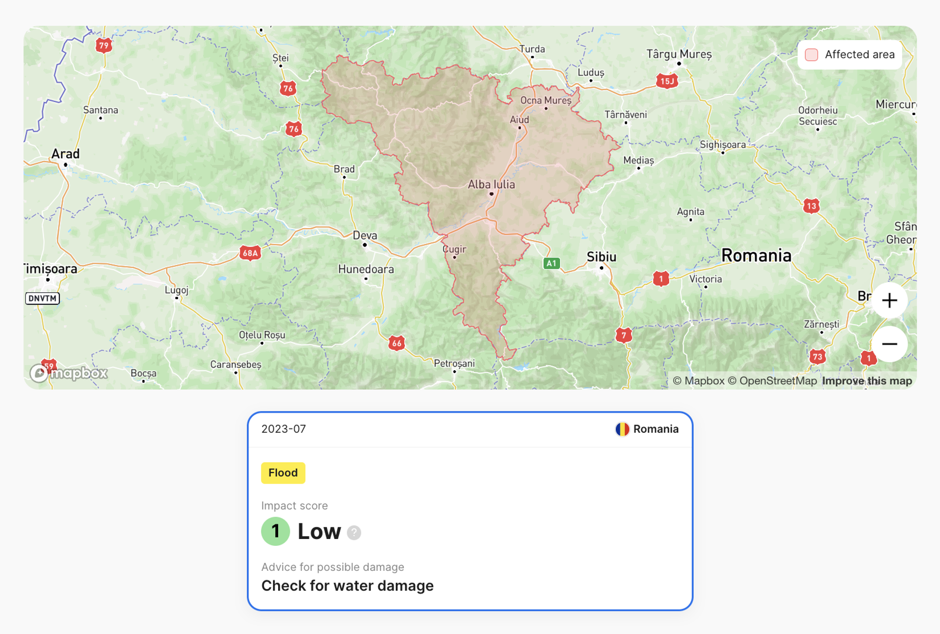 Natural Disasters section: Stay aware of potential risks