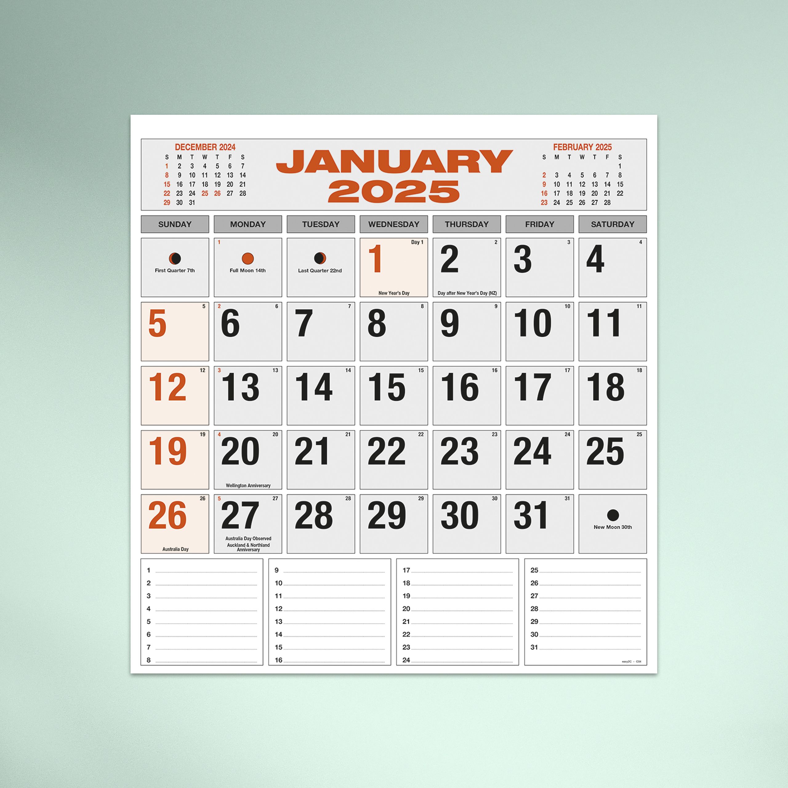 Wall Calendars (Retail)