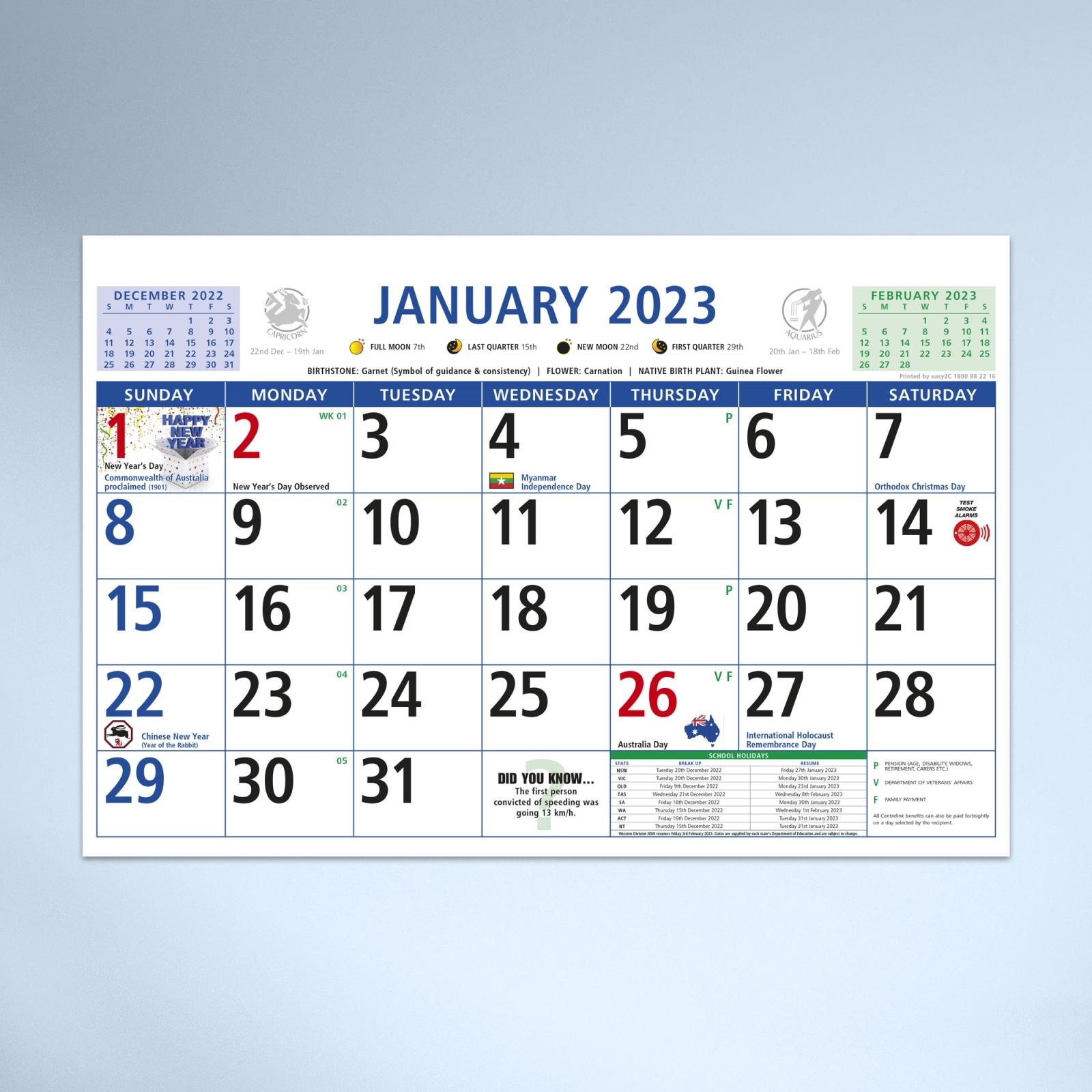 Miscellaneous Calendars