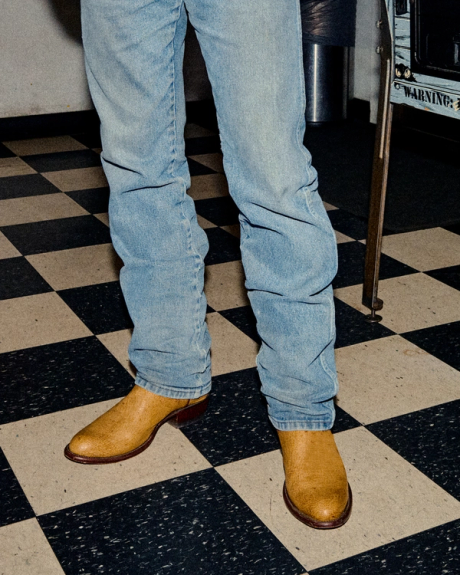 The Weston in Cedar/Red Smooth Ostrich - Men's Cowboy Boot | Tecovas