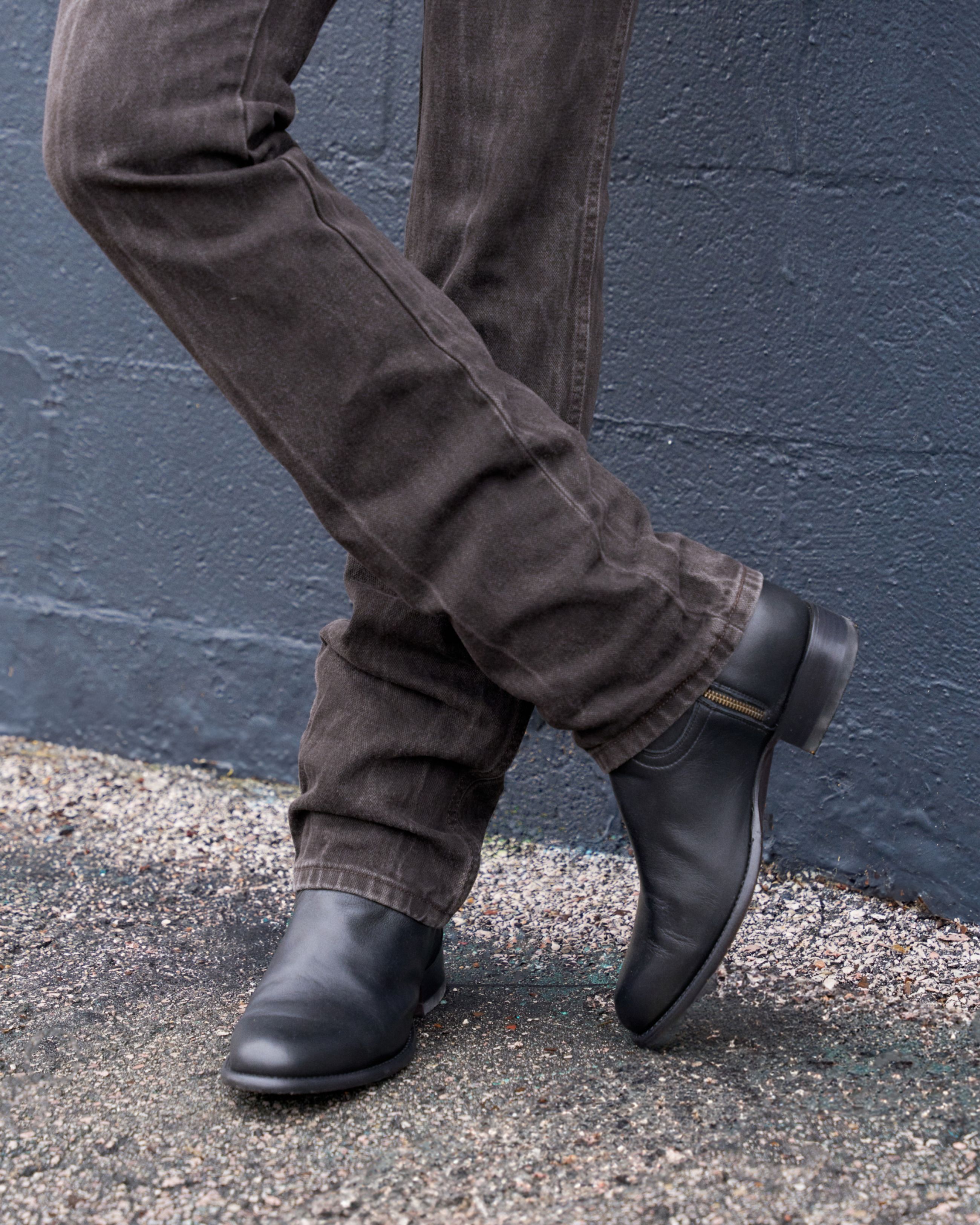 Men's Zipper Cowboy Boots - Leather Zip-Up Boots | Tecovas