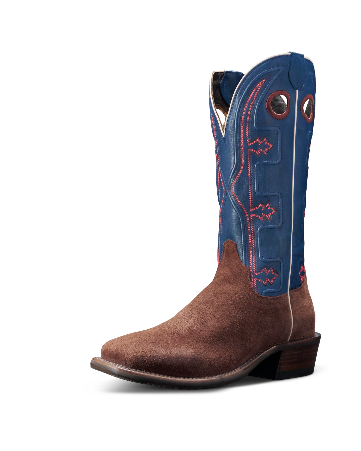 The Cody in Earth / Sailor Blue Cowhide - Men's Horseman Boot | Tecovas