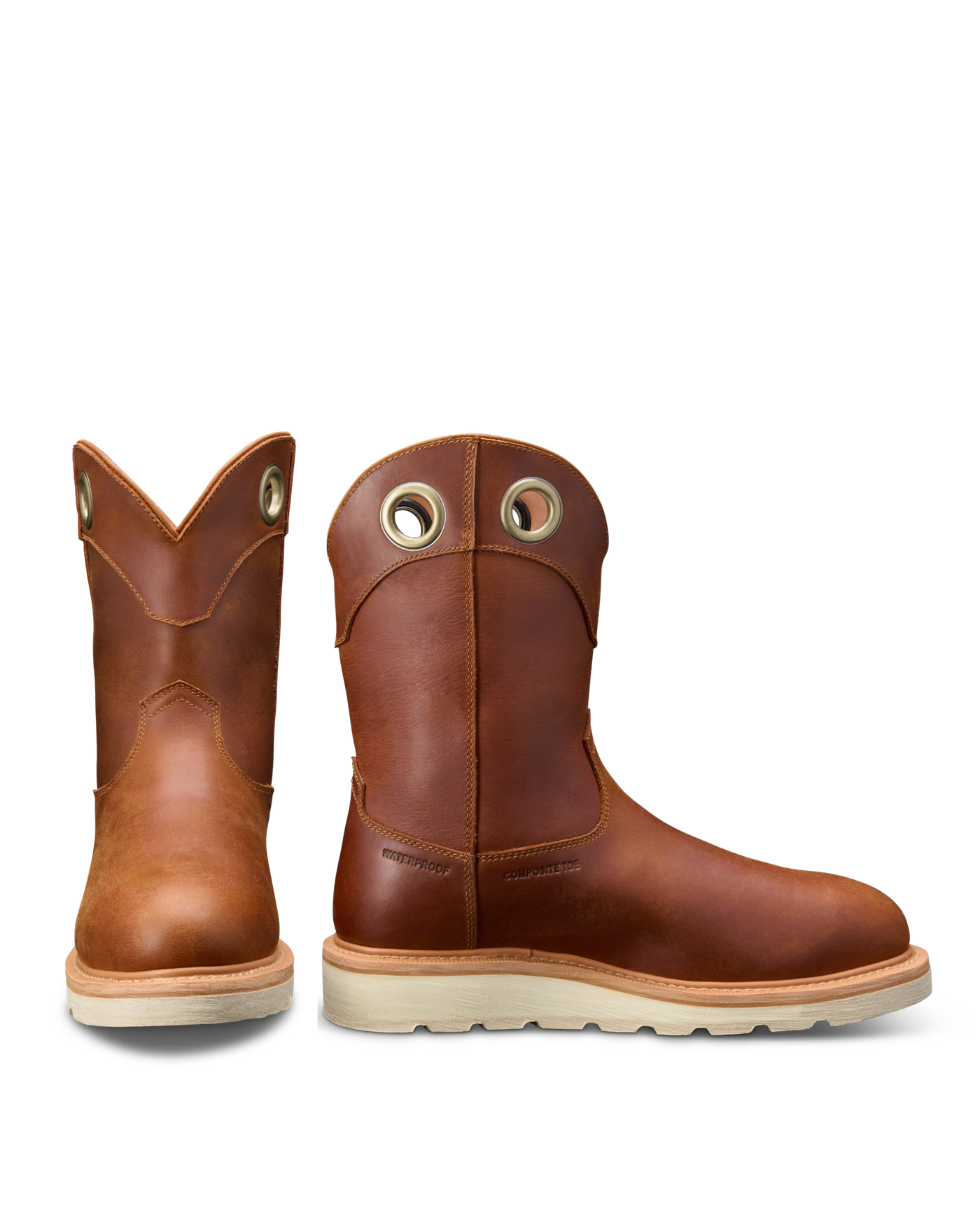 LongHaul Waterproof Roper Composite Toe Work Boot in Saddle Cowhide ...