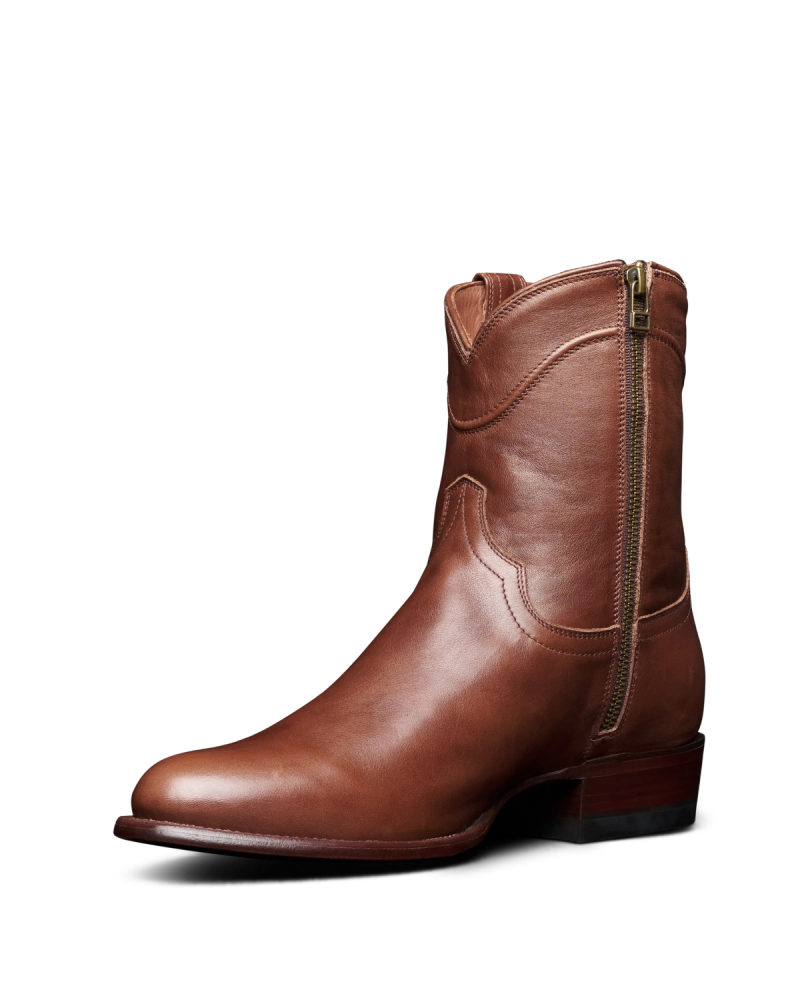 The Dean in Hazelnut Cowhide - Men's Zip Boot | Tecovas
