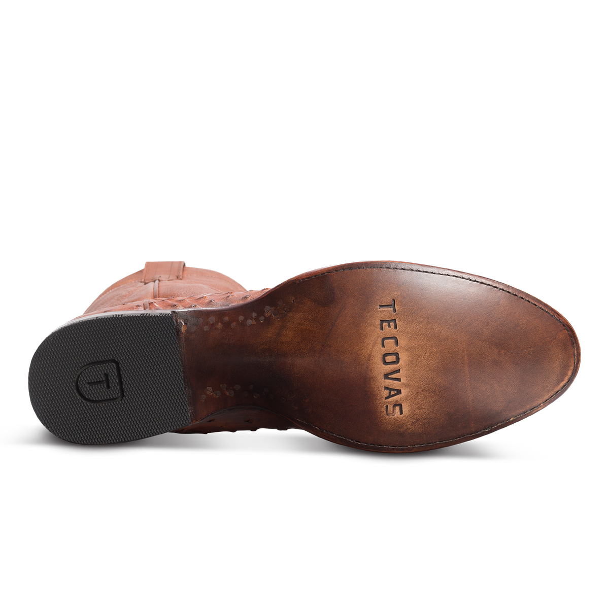 The Duke in Pecan Ostrich - Men's Roper Boot | Tecovas