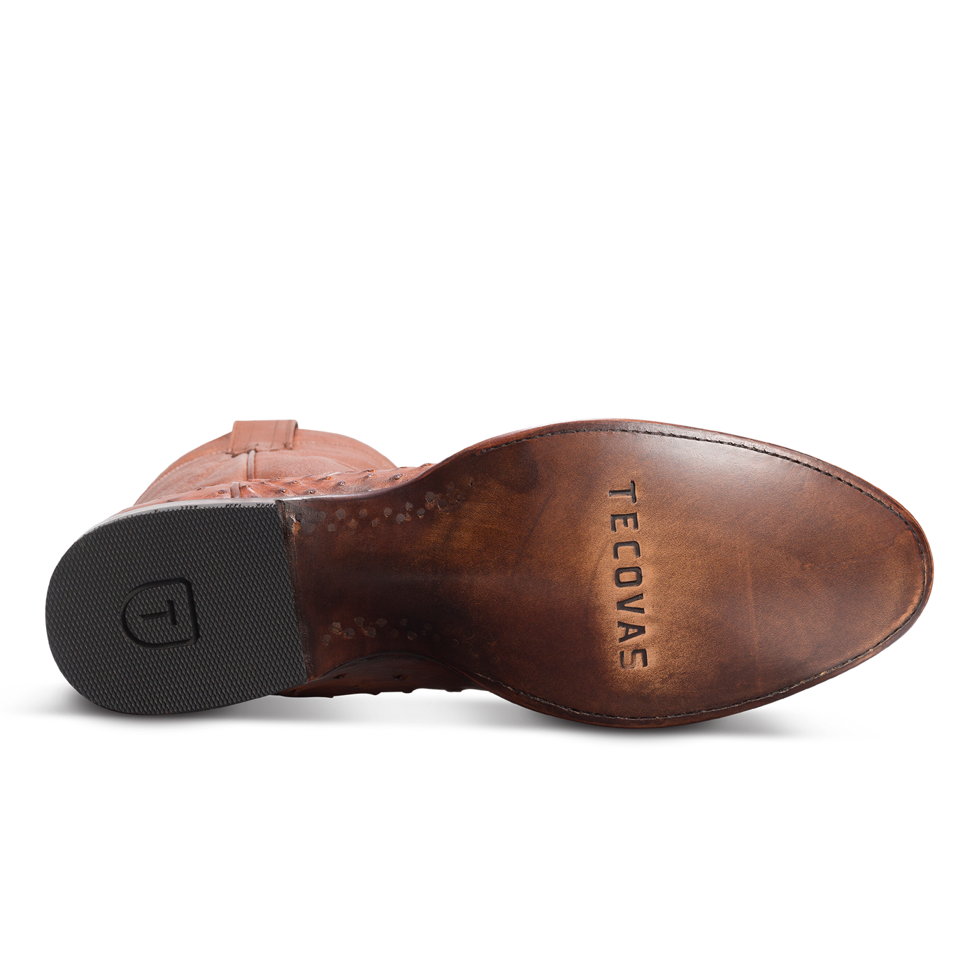 The Duke in Pecan Ostrich - Men's Roper Boot | Tecovas