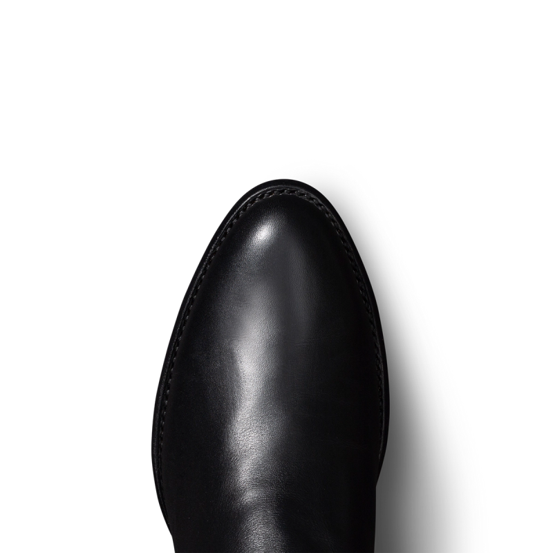 The Dean in Midnight Cowhide - Men's Zip Boot | Tecovas