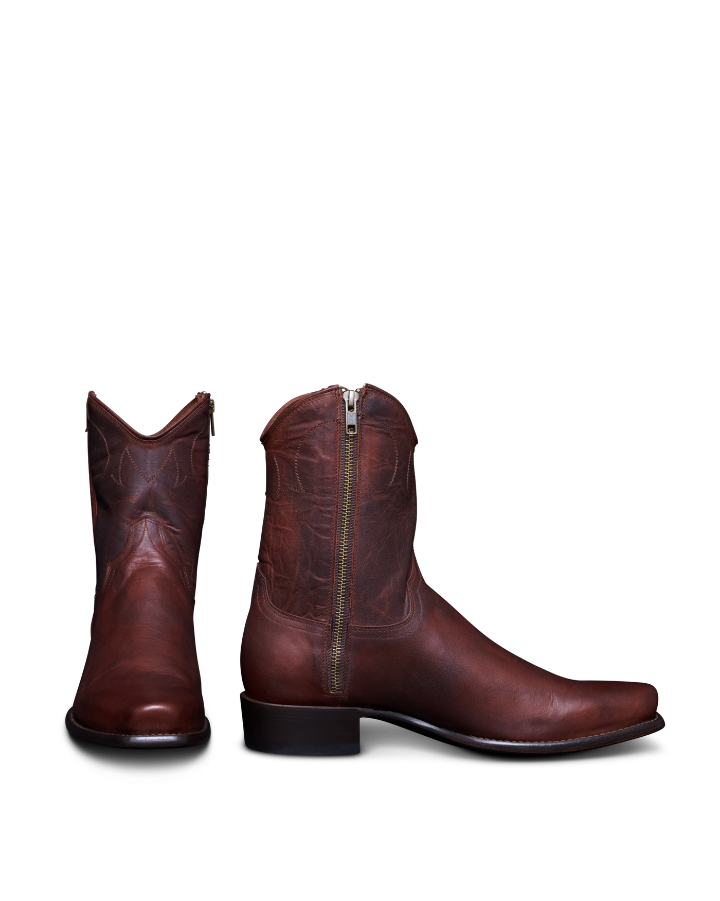 The Jack in Cognac Cowhide - Men's Zip Boot | Tecovas
