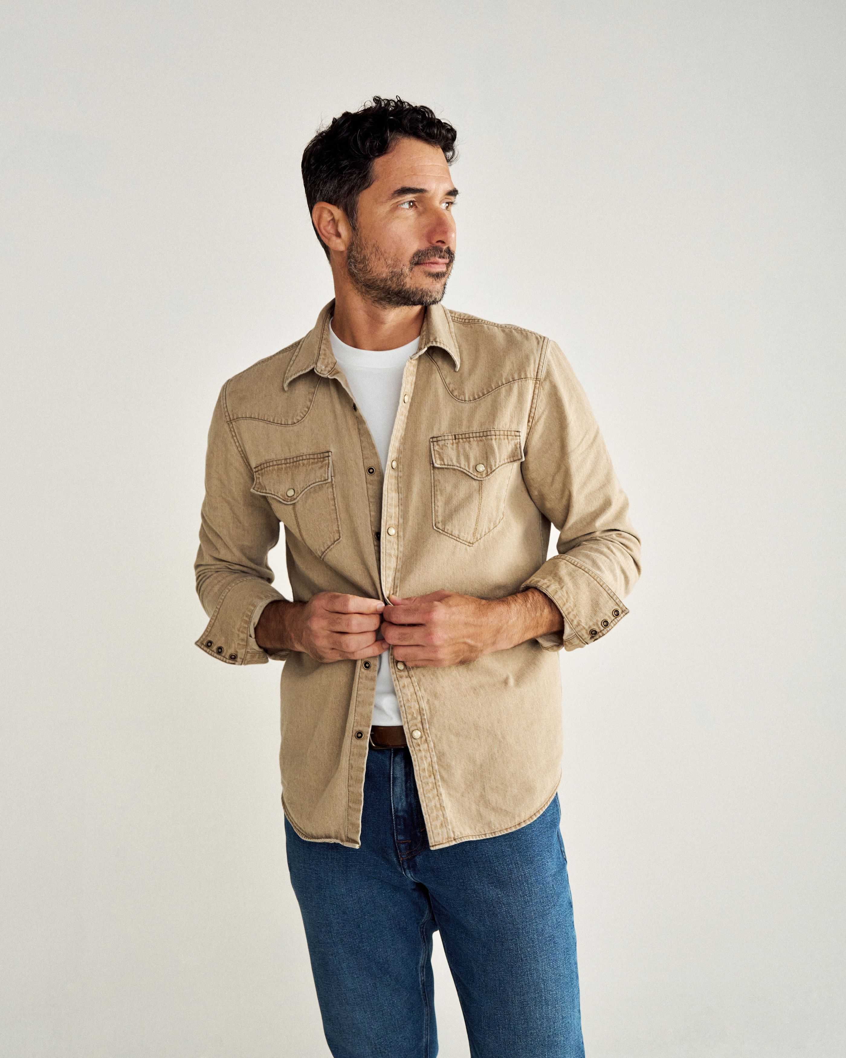 Men's Tops: Shirts, Pearl Snaps, & Buttons Downs | Tecovas