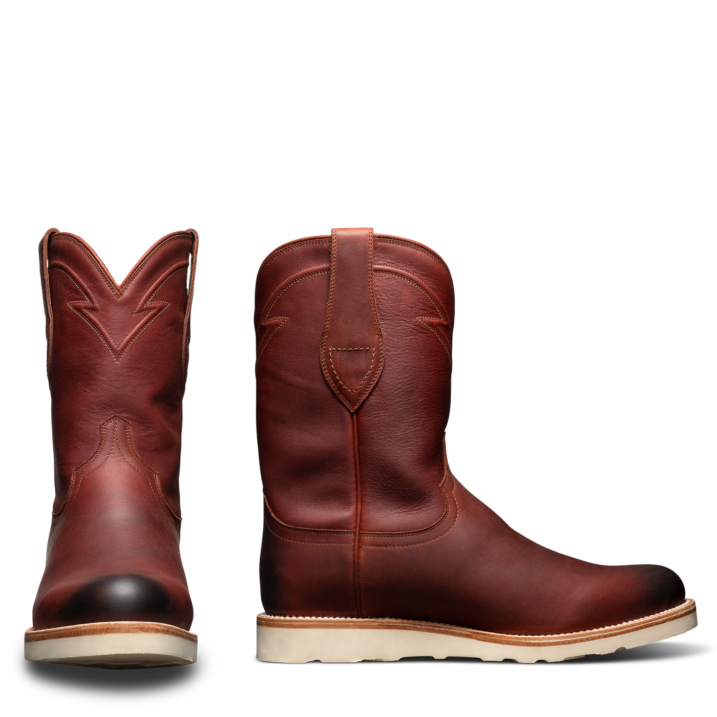 The Knox in Briar Cowhide - Men's Roper Boot | Tecovas