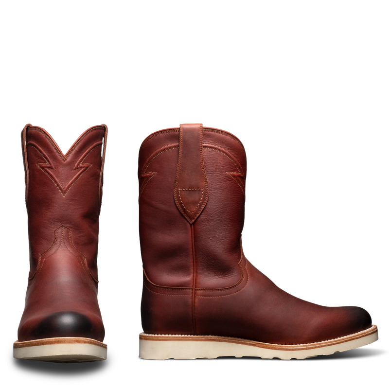 The Knox in Briar Cowhide - Men's Roper Boot | Tecovas