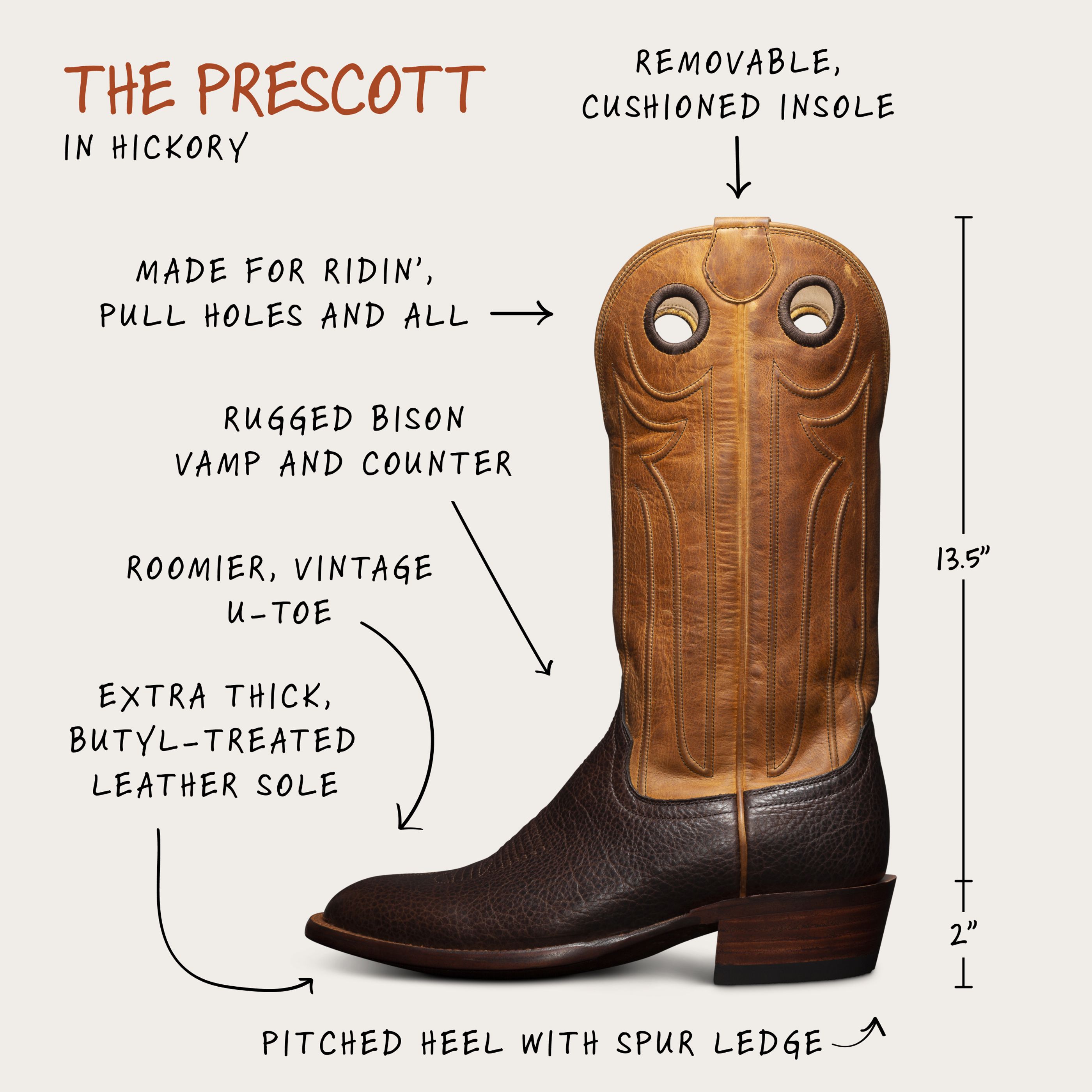 Men's Horseman Boots | The Prescott - Hickory | Tecovas