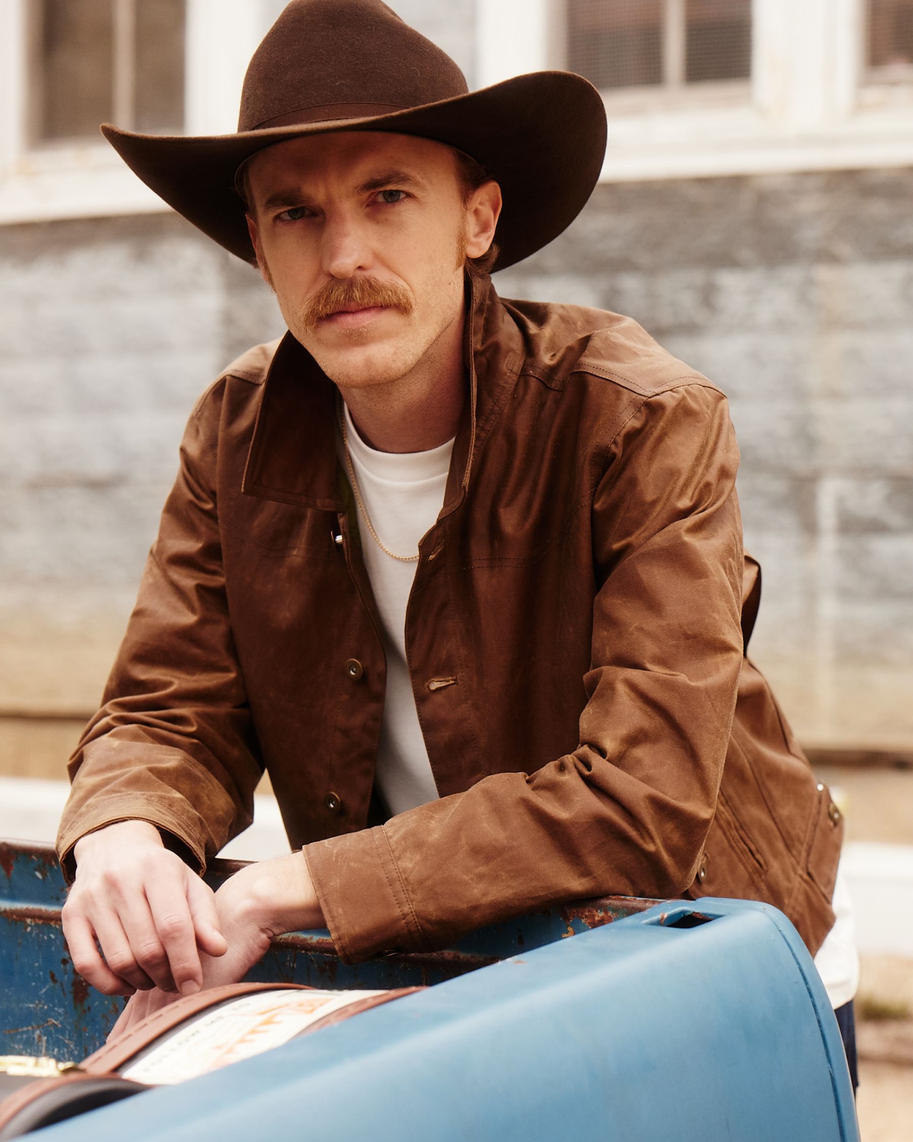 Buckaroo Waxed Canvas Trucker Jacket - Tobacco | Tecovas